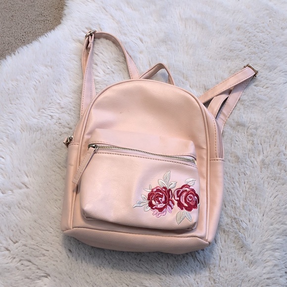 Bags | Mini Embroidered Flower Backpack | Poshmark